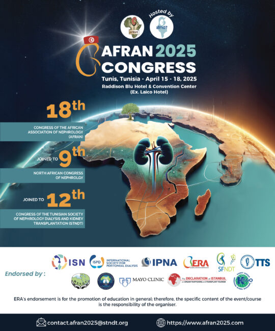 AFRAN 2025 Congress – Société Tunisienne de Néphrologie, Dialyse et ...
